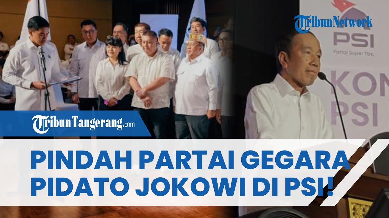 Kader NasDem Pindah Partai ke PSI gegara Jokowi, Sebut Tersentuh dengan ...