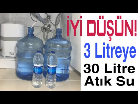 Su Arıtma Cihazı almayı düşünenler mutlaka izlemelisiniz. Ne kadar arıtılmış suya ne kadar atık su