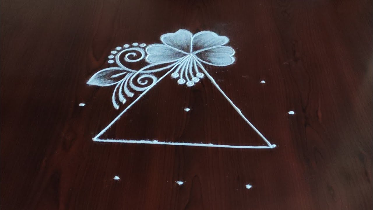 2 Easy latest daily kolams only ( 5*3 ) dots // Simple daily kolams ...