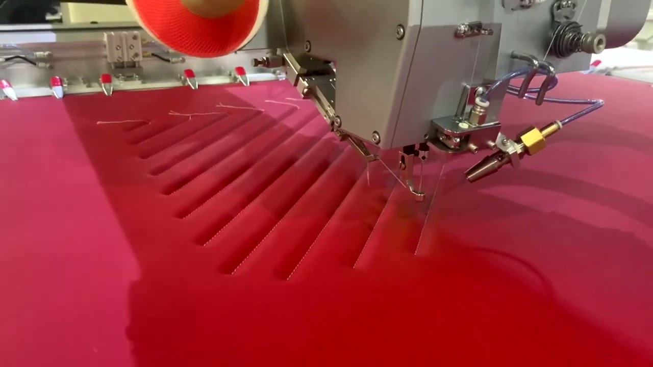 CNC leather sewing machine for diamond pattern | Testing Video - YouTube