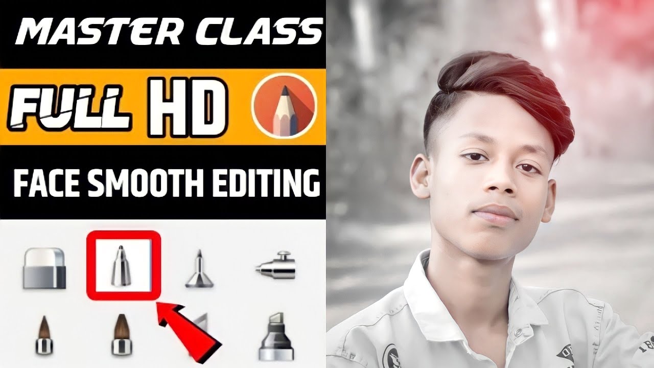 Face smooth photo editing || Autodesk Sketchbook photo editing || face ...