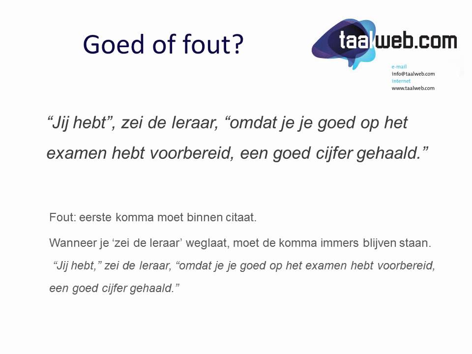 Taalweb-interpunctie - YouTube