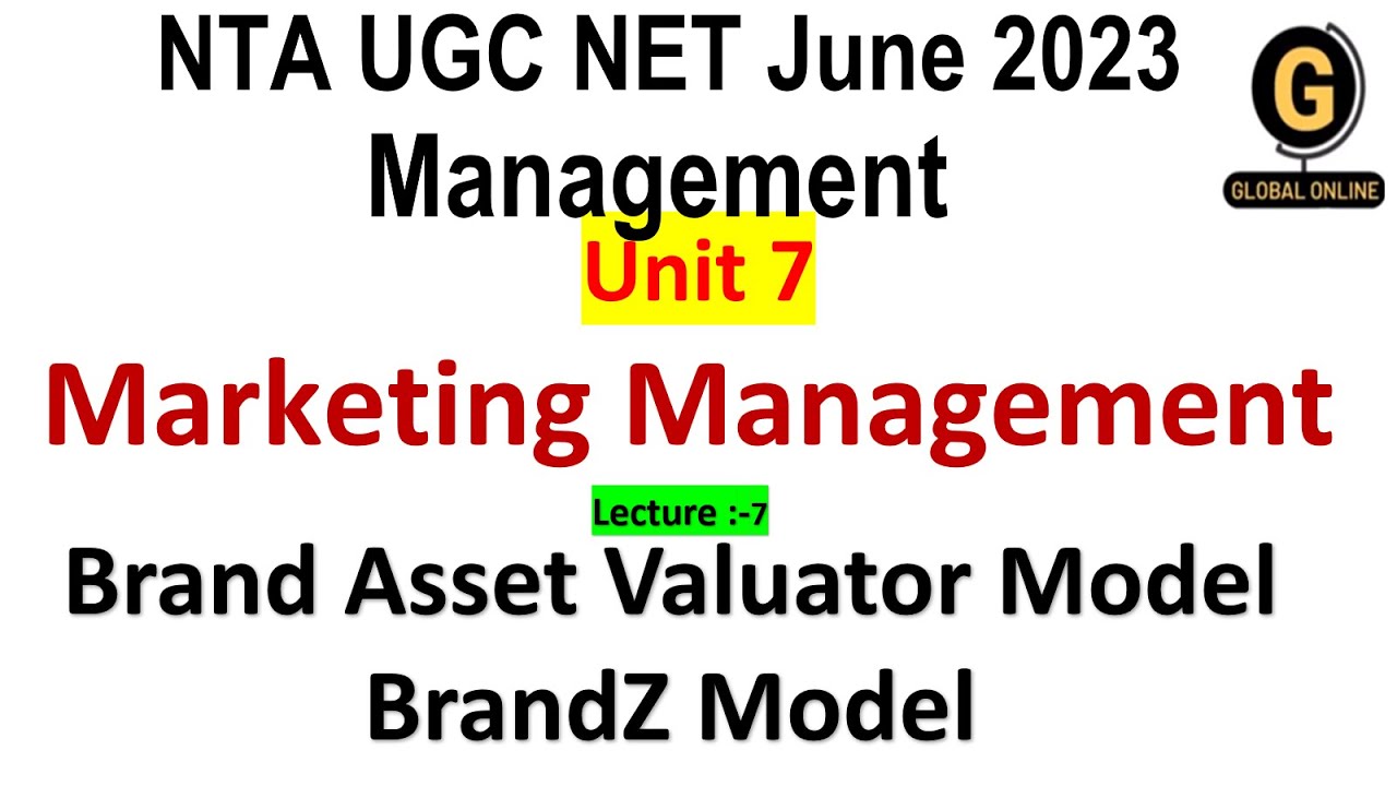 Brand Asset Valuator & BrandZ Model | NTA UGC NET June 2023 ...