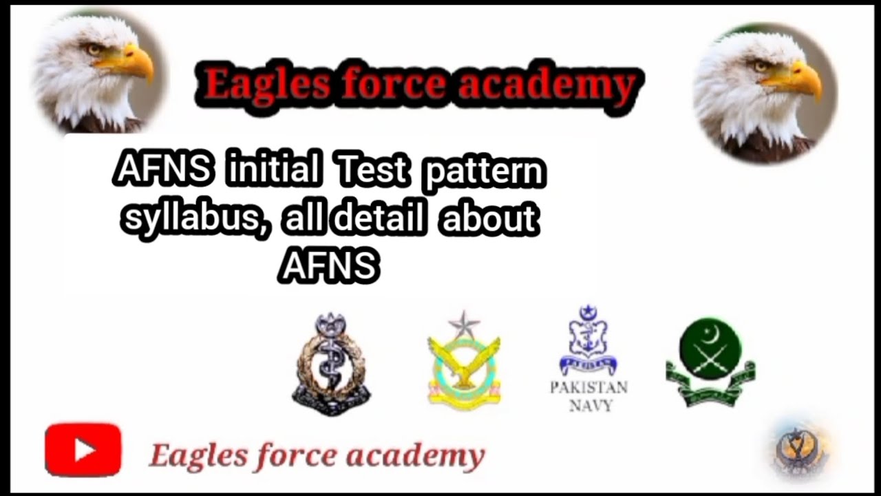 AFNS initial test pattern, syllabus &full deatil about armed force ...