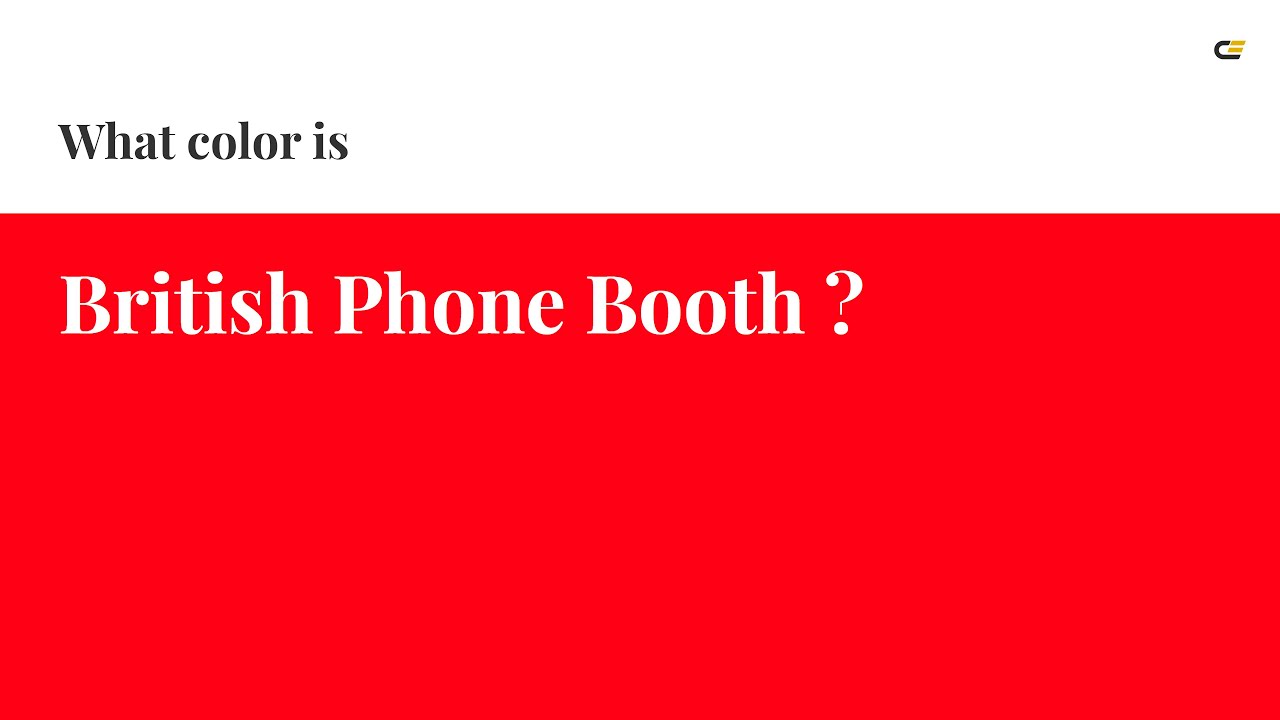 British Phone Booth color #ff0015 hex Cool Red color ff0015 - YouTube