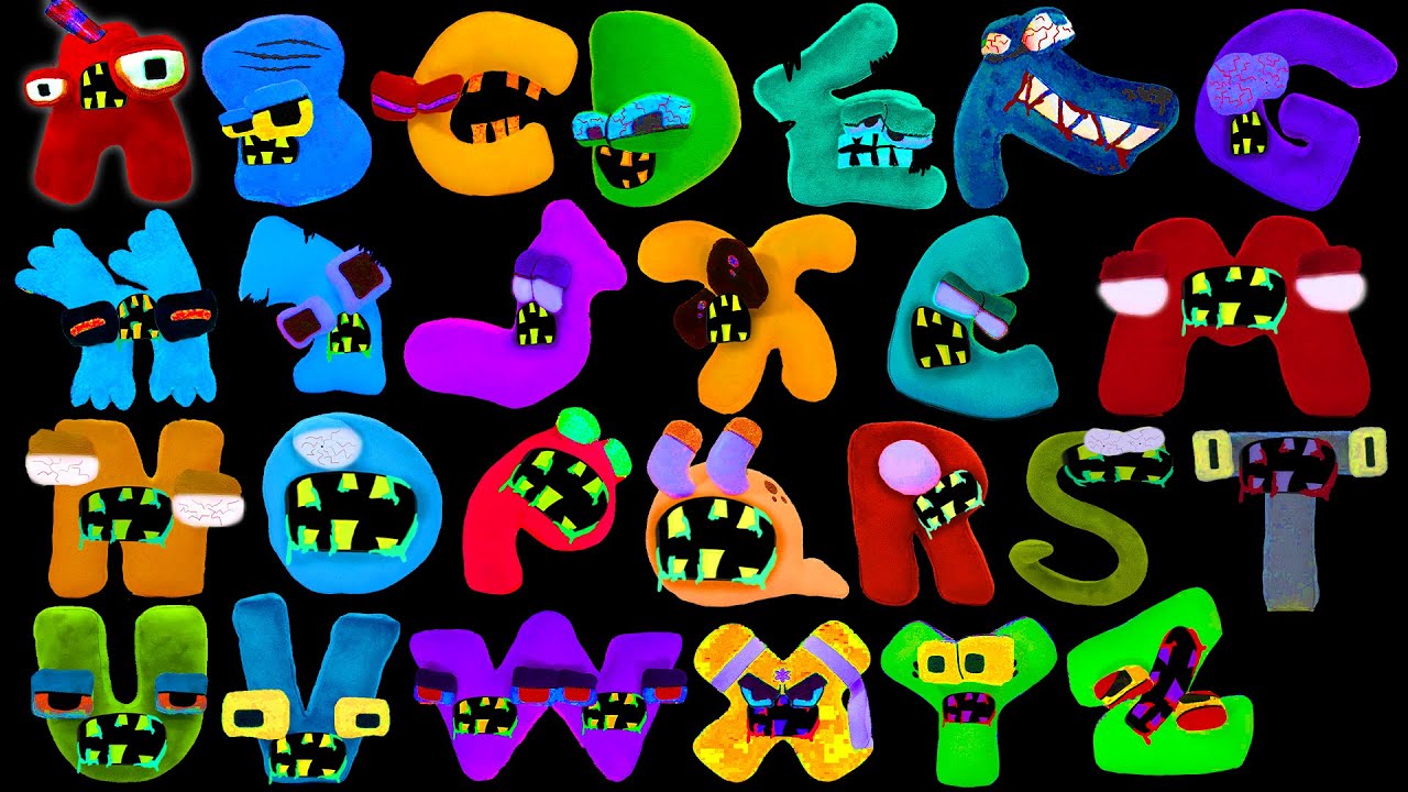 Alphabet Reverse Plush toy (All Letter..) BUT THE CRYING ZOMBIE! - YouTube