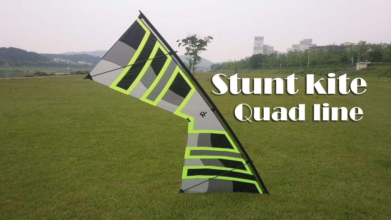 Quad line Stunt kite Flying - YouTube