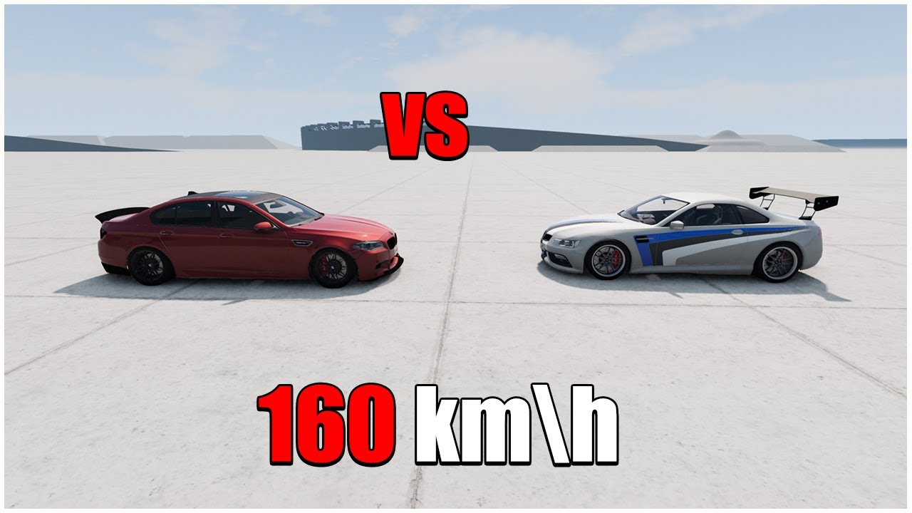 BMW 5-Serirs F10 VS ETK K-Series (04) | Car Body Testing | BeamNG Drive ...