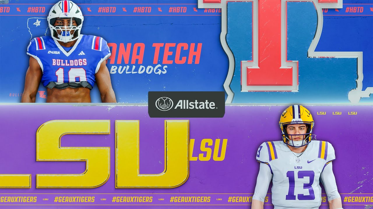 Louisiana Tech vs LSU Week 2 | College Football 26 Gameplay - YouTube