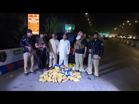 peshawar police arrested drugs smuggler 50 kg of opium and 150 kg of ...
