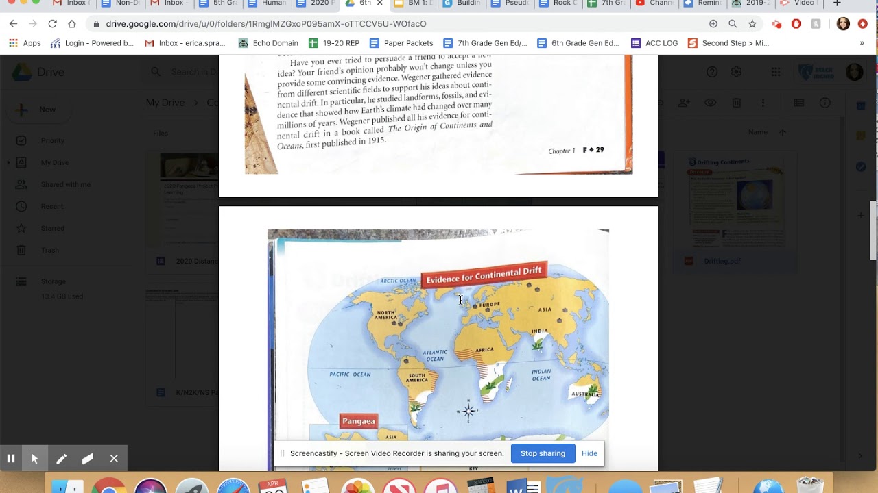 5/12/20 Intro to Continental Drift Theory 6th Science - YouTube