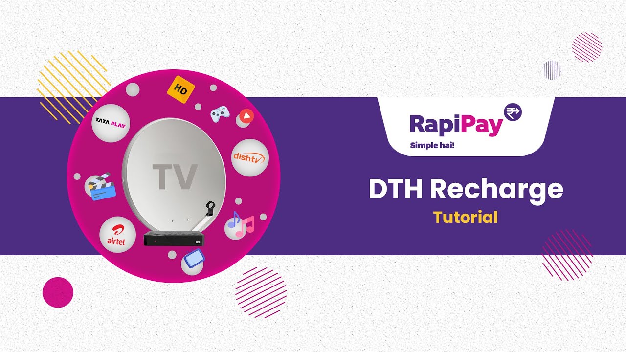 RapiPay DTH Recharge Tutorial Video | जानिए DTH रिचार्ज कैसे करें - YouTube