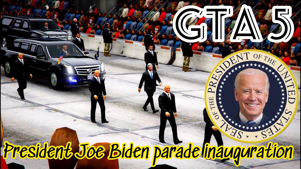 GTA 5 - PRESIDENT JOE BIDEN PARADE INAUGURATION #Cinematic - YouTube