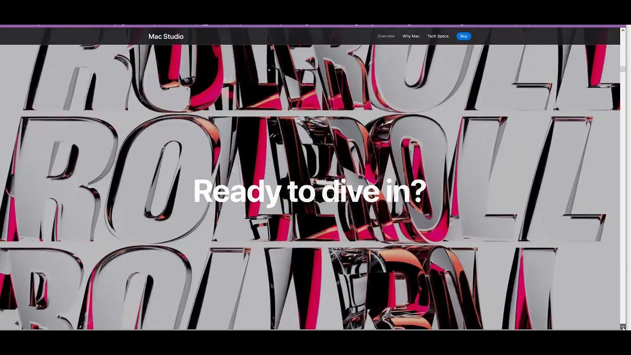 Beautiful Mac Studio Animation on Apple Website - YouTube