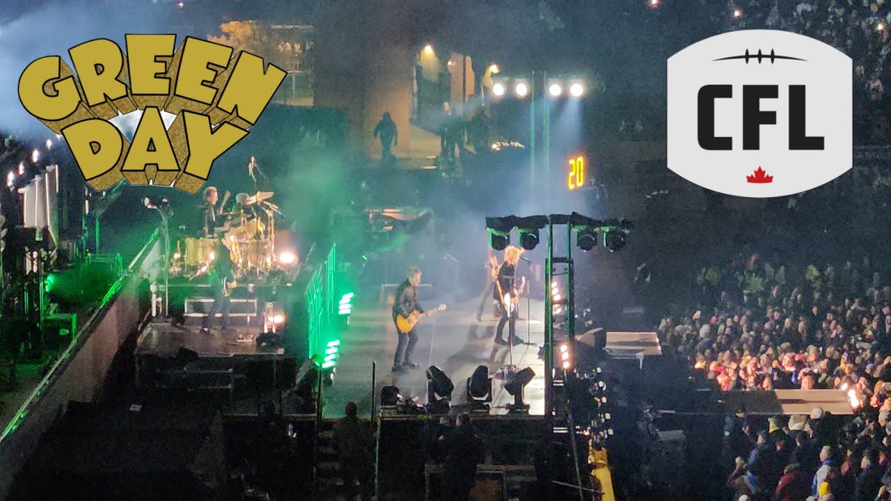 Green Day Performs The Halftime Show At The 110th Grey Cup In Hamilton ...