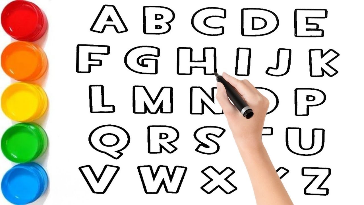 Phonics Song // Let's Learn How to: Draw & Paint Alphabet A to Z - YouTube