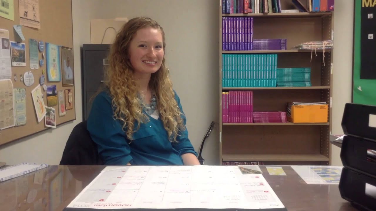 Alexa Schmidt explains minimum wage project at All Saints High School ...