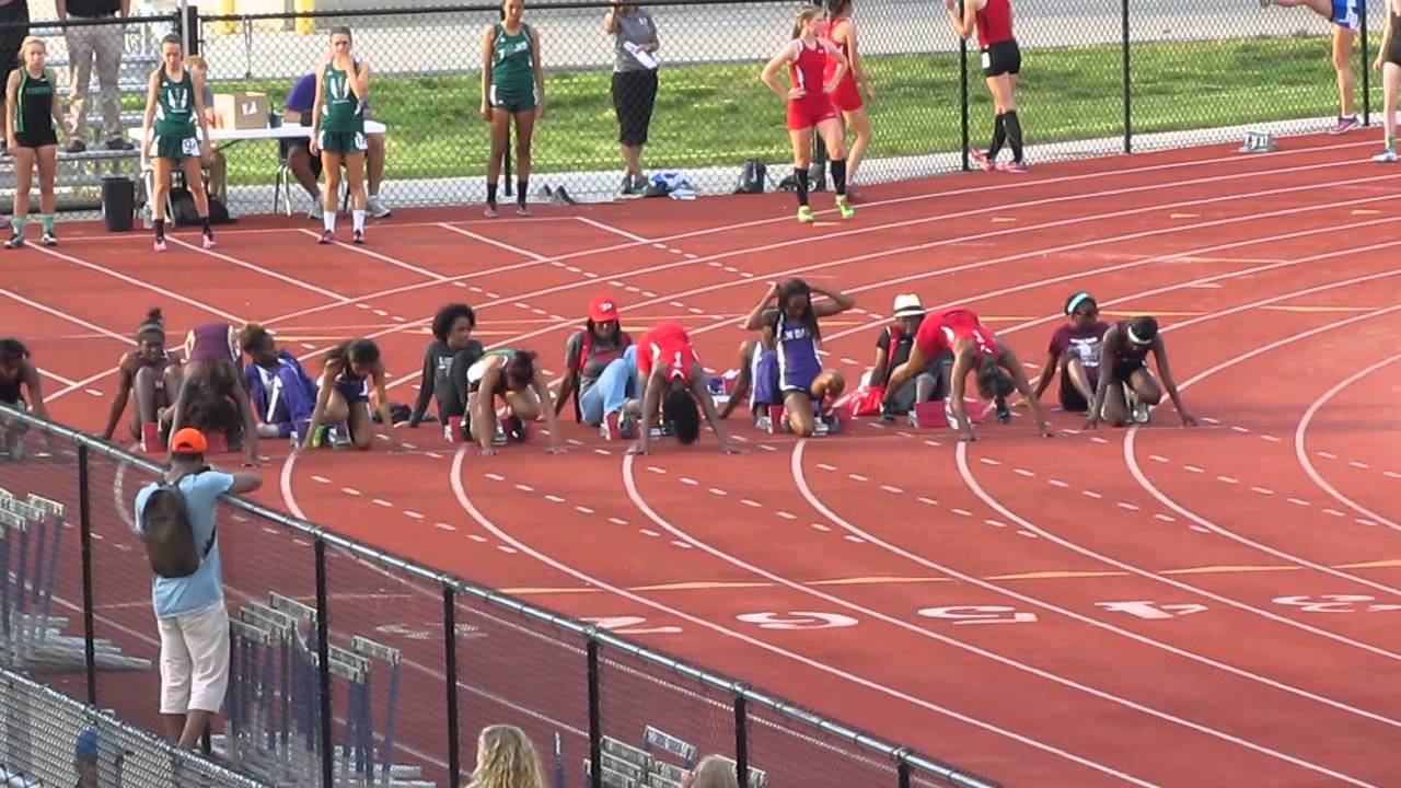 2014 Pike HS Girls 100m Finals at Regionals - YouTube
