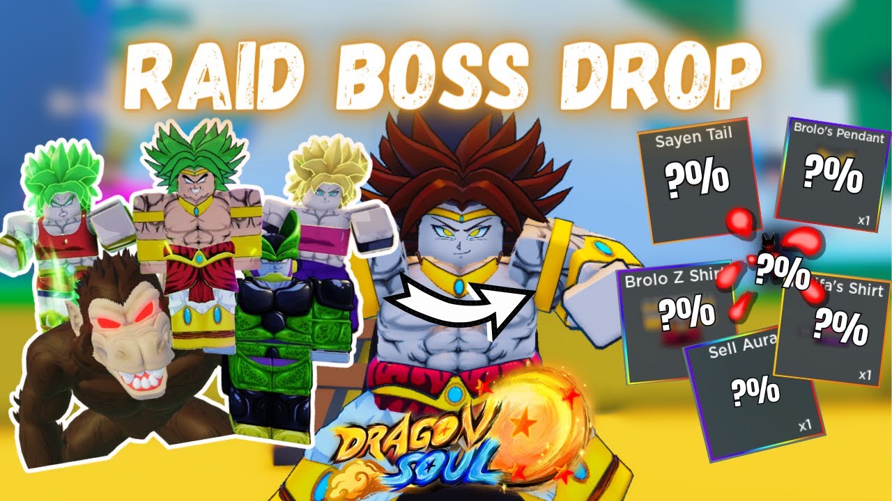 All Raid Drops Review (Drop %/Stats/Showcase) | Roblox Dragon Soul ...