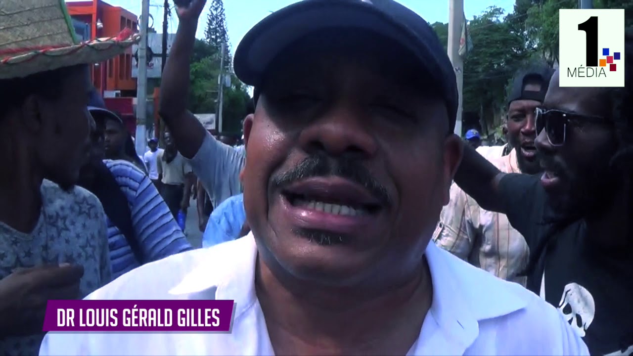 Dr Louis Gérald Gilles mobilisé pour le départ de Jovenel Moïse - YouTube