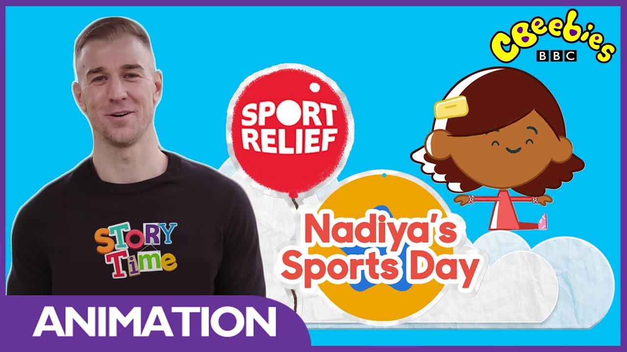 CBeebies Storytime | Nadiya's Sports Day read by Joe Hart - YouTube