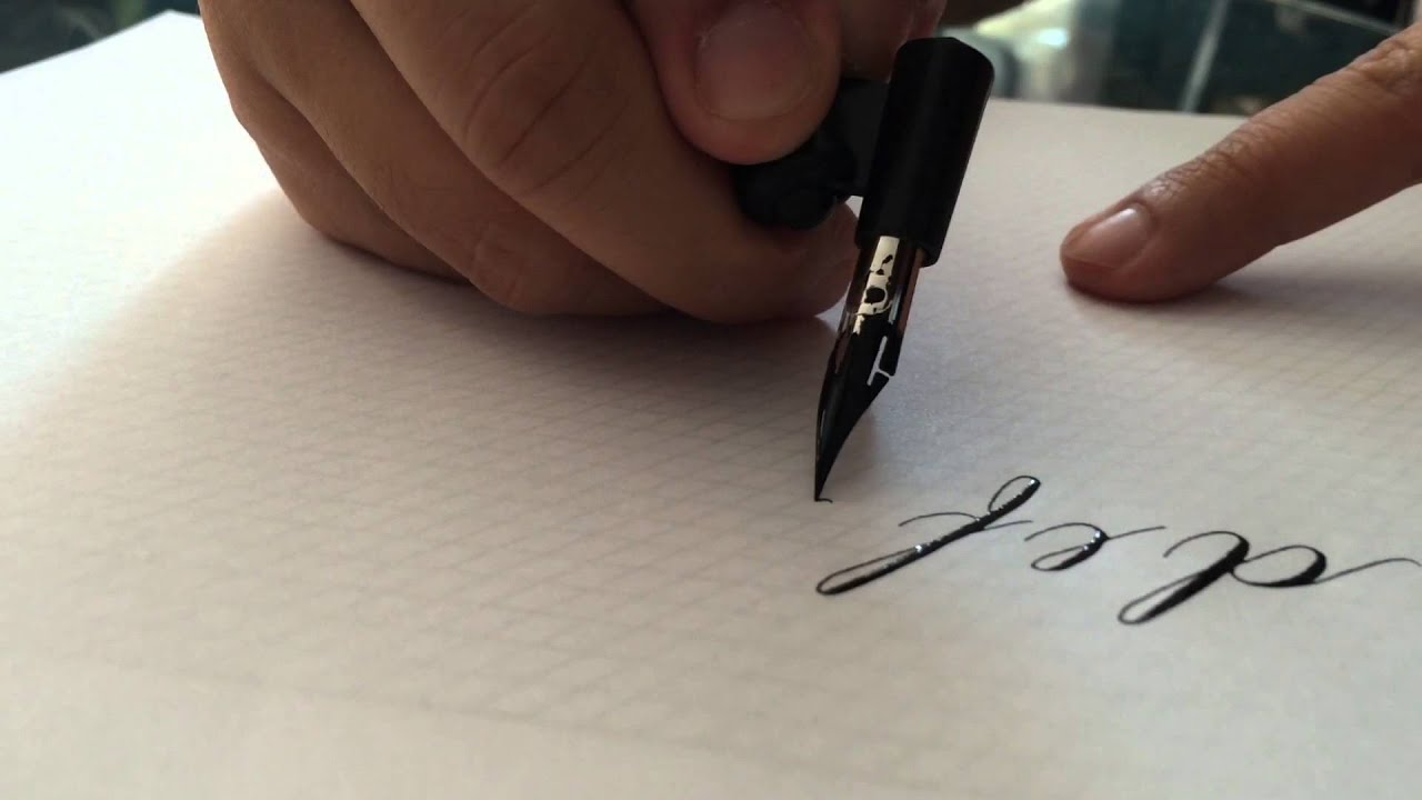 Caligrafia el Caligrafo copperplate - YouTube