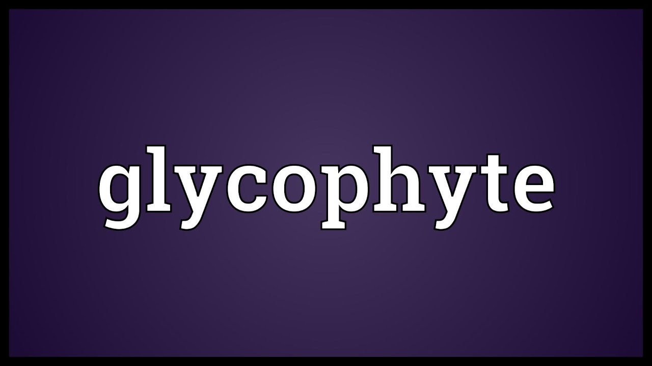 Glycophyte Meaning - YouTube