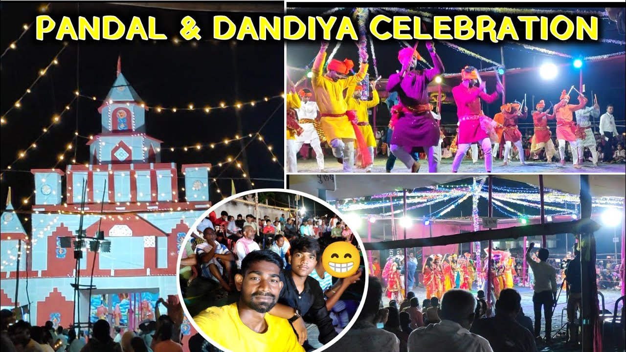 "Durga Puja 2024 Pandal Vlogs 🙏| Navaratri Dandiya Night Celebration ...