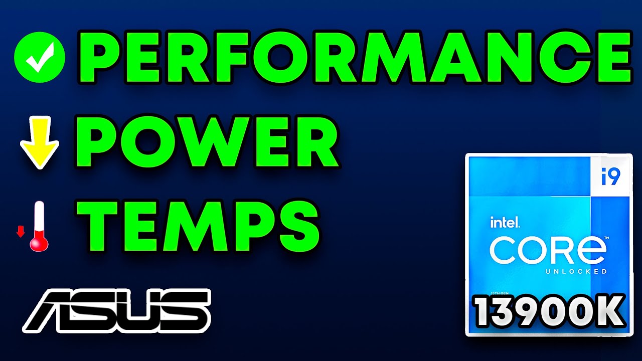 🛠️ OPTIMIZE Intel 13900K with MORE Performance? | ASUS Motherboards ...