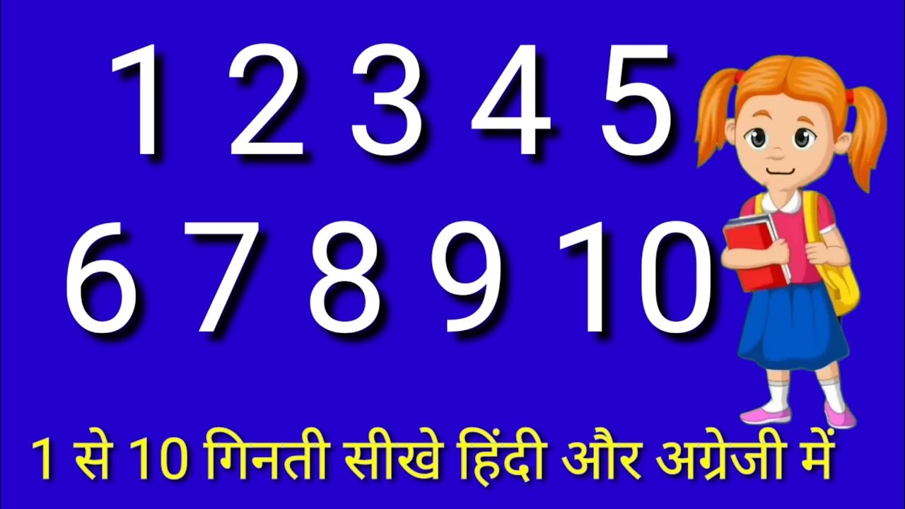 Learn To Counting 1 To 10 | 123 Numbers | One Two Three | 1 से 10 गिनती ...