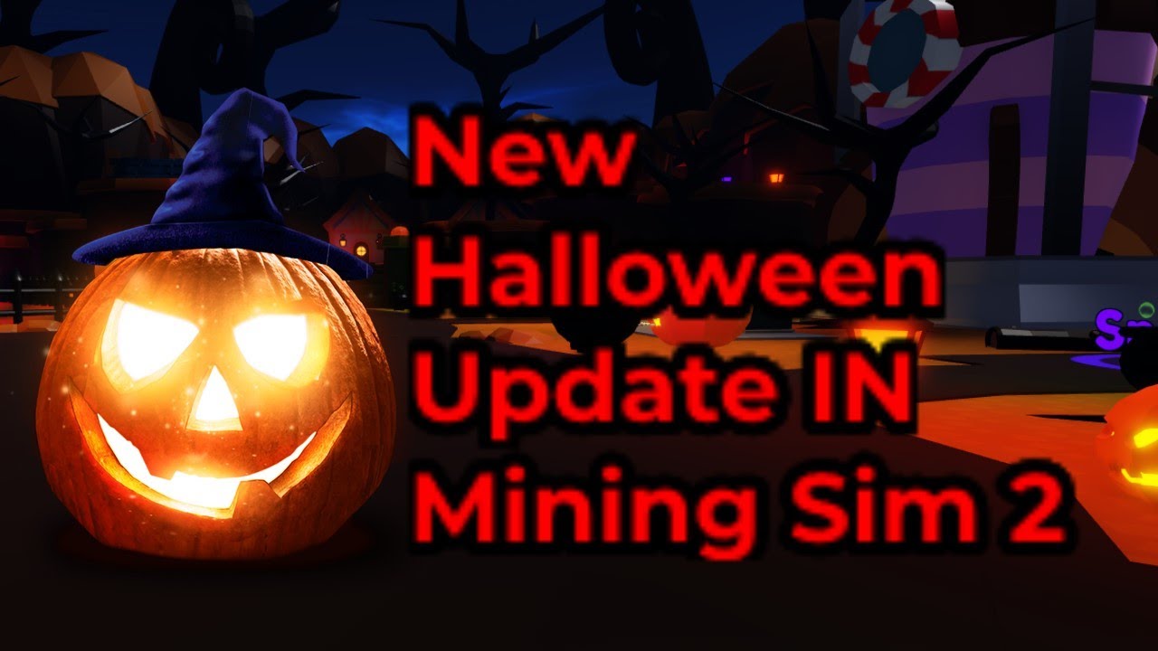 Exploring The *BRAND NEW* Halloween 🎃 Update In Mining Sim 2 - YouTube