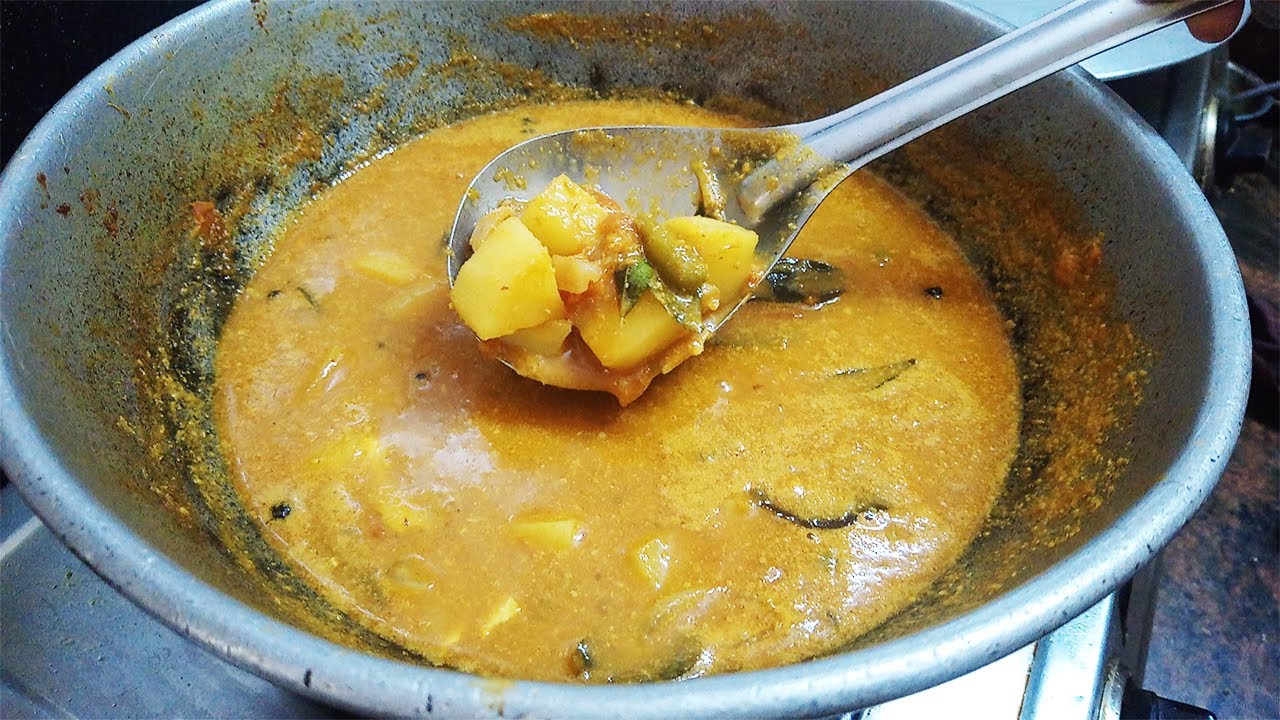 Potato Kurma for Rice | Potato Kulambu in 5 Minutes | How to make ...