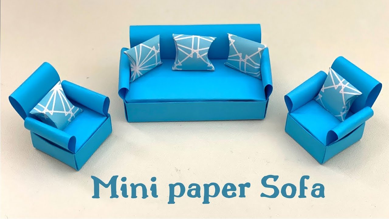 How To Make A Paper Sofa | Origami Sofa | Easy Paper Sofa Craft | DIY Sofa | Shayan Art And ...