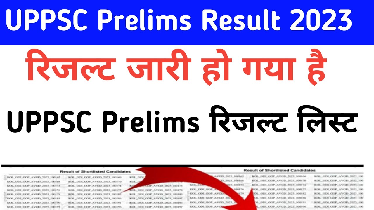 uppsc result 2023|uppcs prelims result 2023|uppsc cut off 2023|uppsc ...