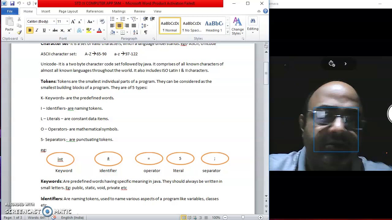 Java Identifiers Vid 7 Youtube