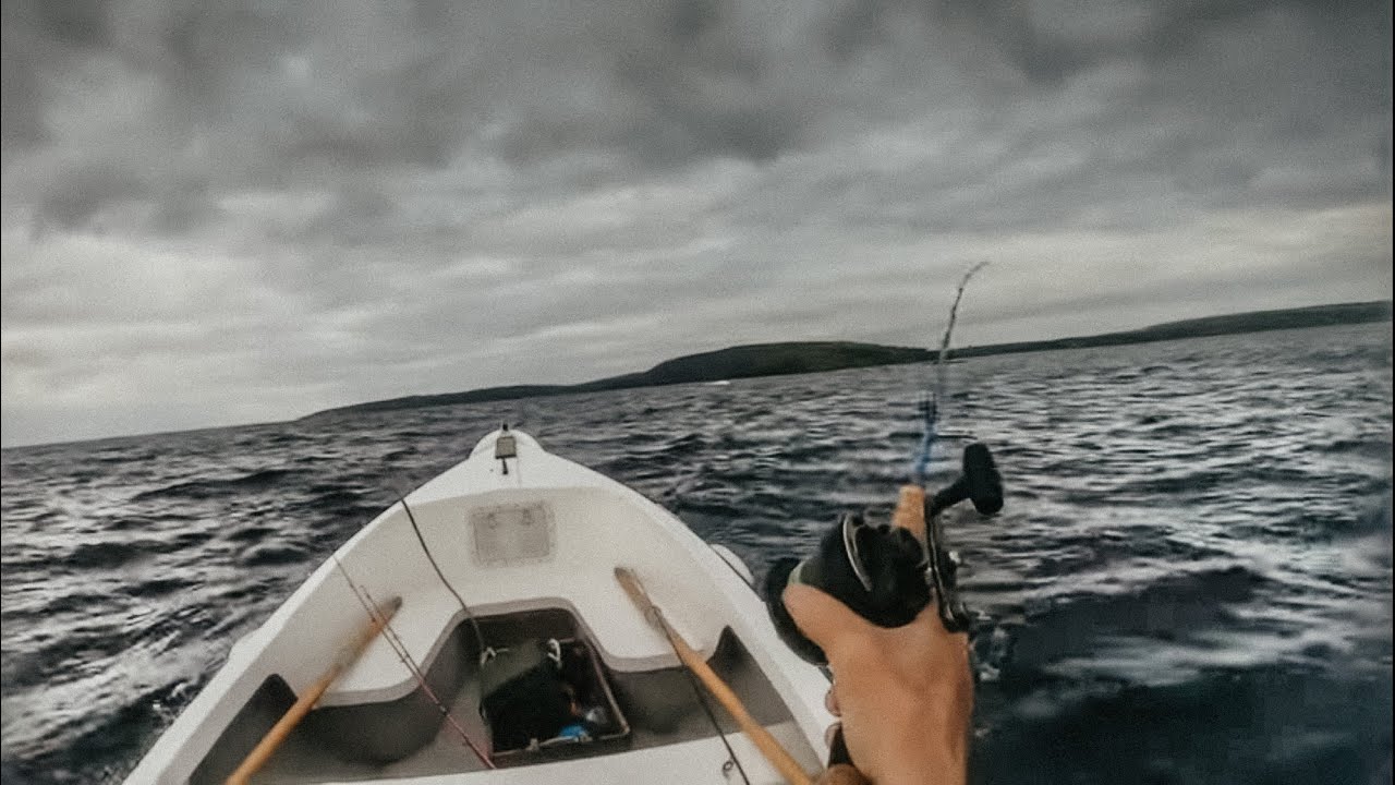 Solo Fishing Rough Atlantic Sea | Man Fishing Alone - YouTube