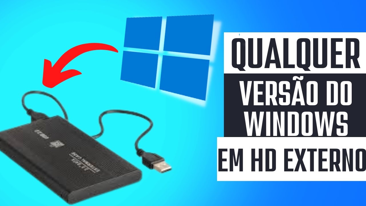 Como Instalar o Windows em um HD externo - YouTube