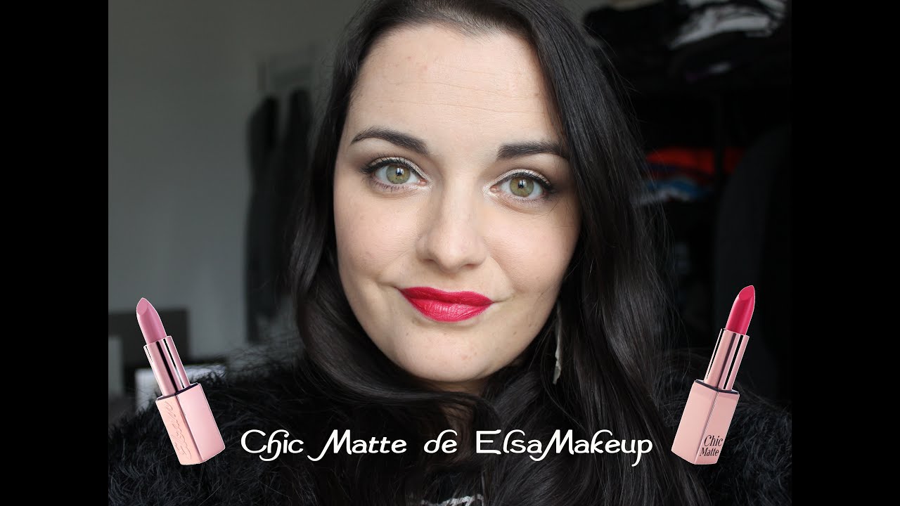 [REVUE] Rouges A Lèvres Chic Matte De ElsaMakeup + Lipswatches - YouTube