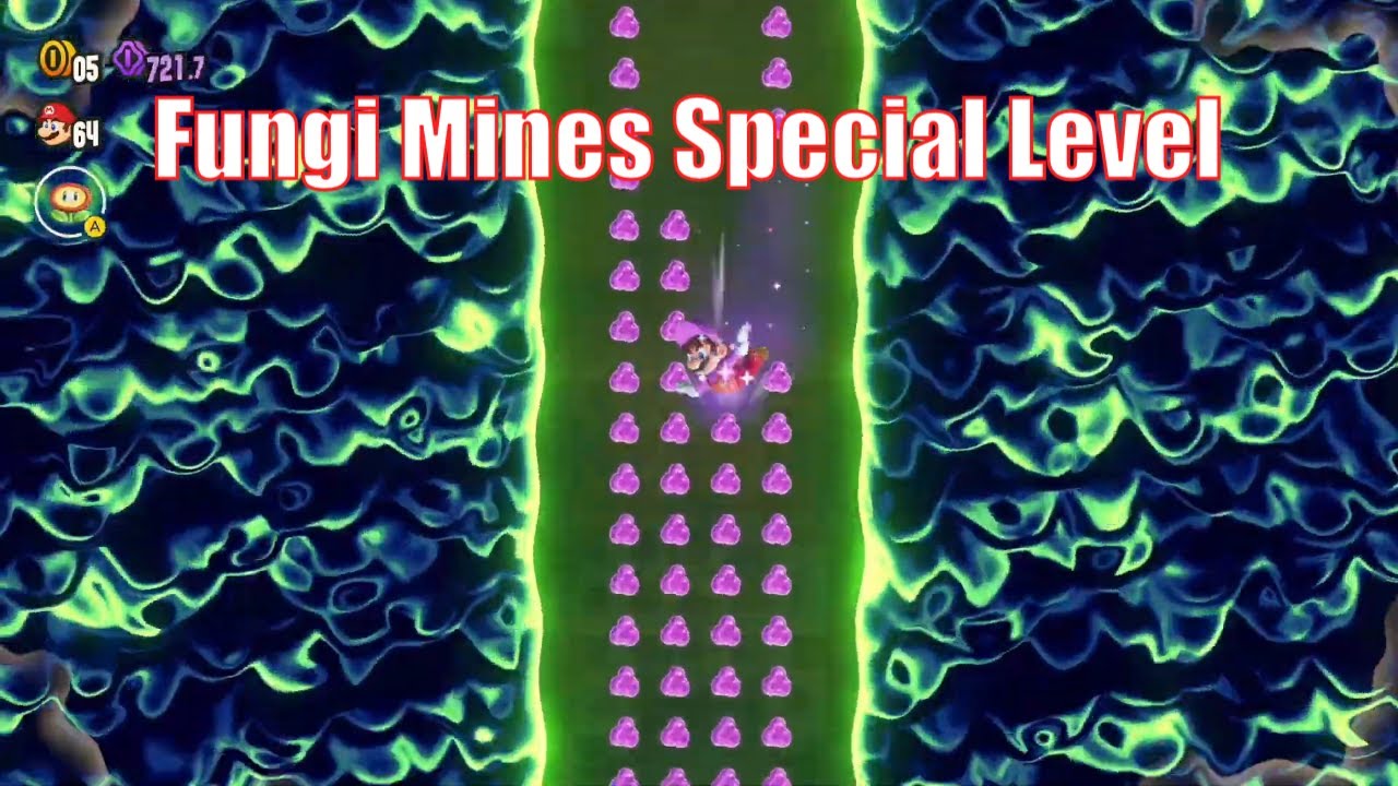 Fungi Mines Special level - Dangerous Donut Ride Guide | Super Mario ...