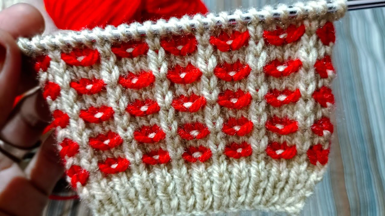 New Two Colour Sweater Design | Easy Knitting Pattern - YouTube