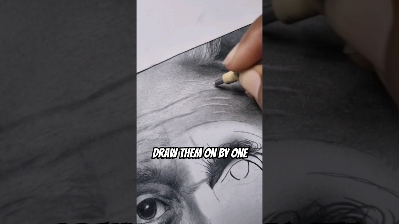 how to draw realistic forehead skin texture #realisticdrawing # ...