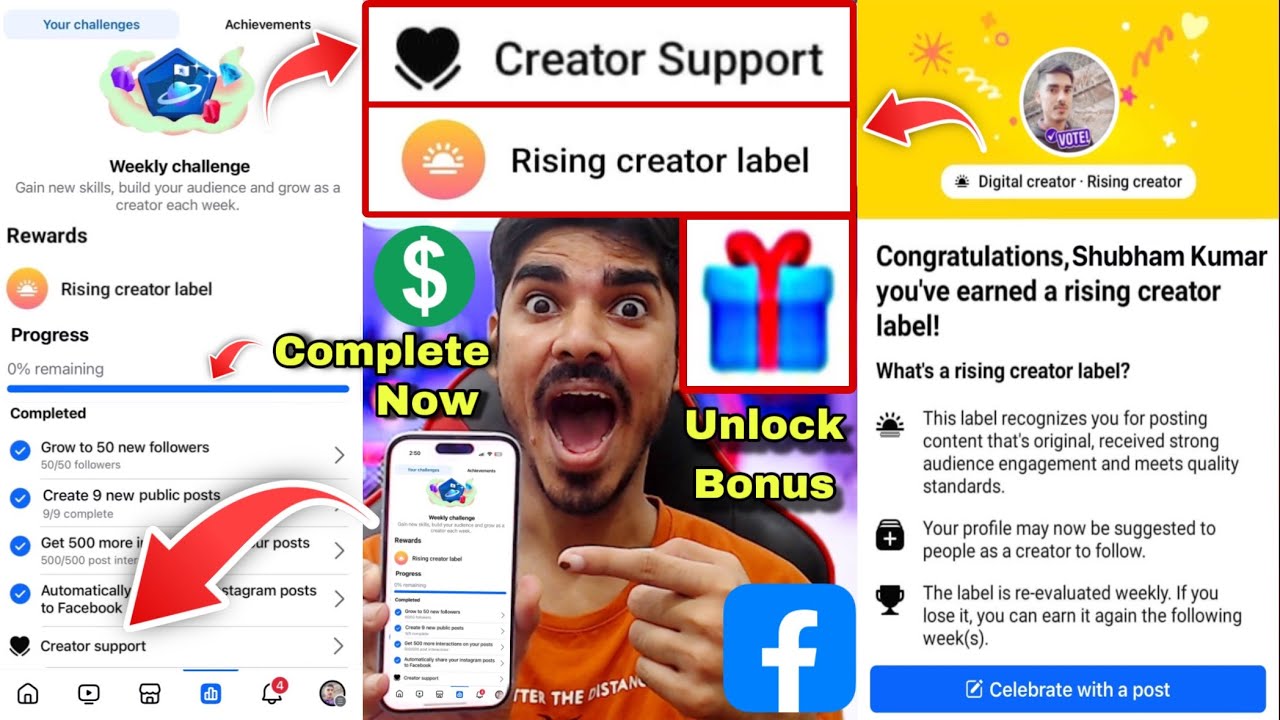 Weekly Challenge Facebook | Creator Support Facebook | Rising Creator ...