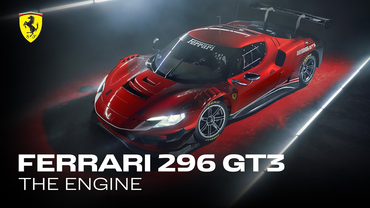 Ferrari Competizioni GT | Ferrari 296 GT3 - The Engine - YouTube