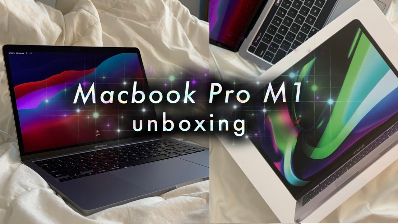 🌿m1 macbook pro unboxing ( space grey )💻 - YouTube
