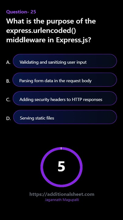 What is the purpose of the express urlencoded middleware in Express js - YouTube
