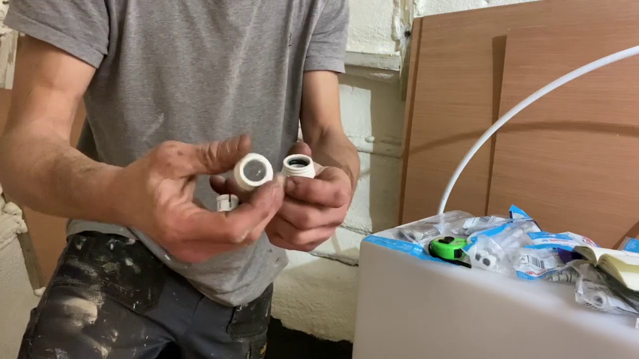 58. Jabsco water system install on the Narrowboat - YouTube