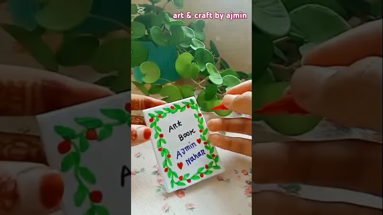 mini art book make 🌸🌷 - YouTube