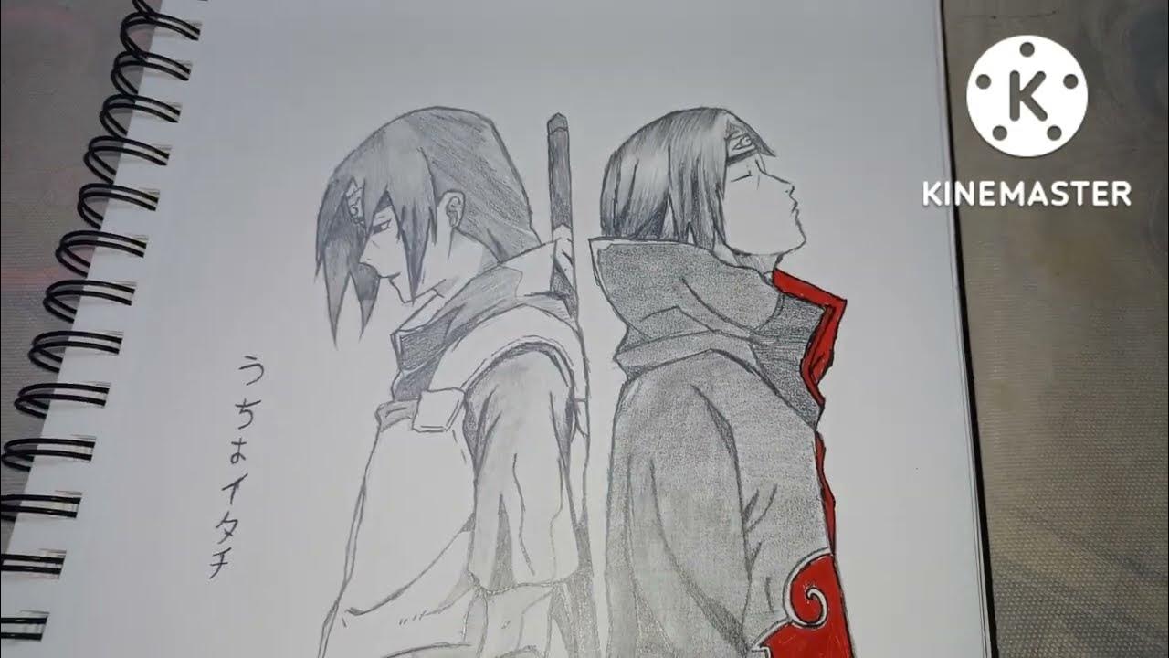 How to draw Itachi | Itachi Uchiha sketch timelapse 🐐 | Born for this ...