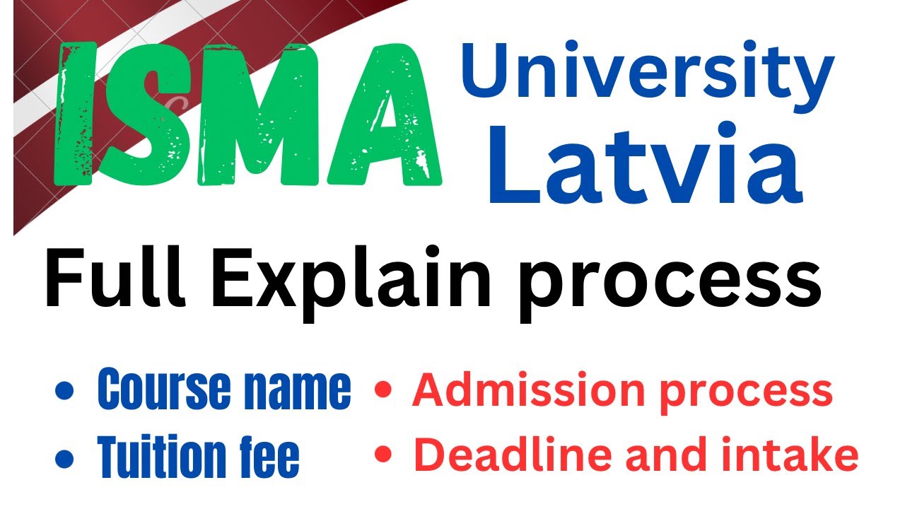 isma university riga latvia | latvia admission process | which is best university in latvia ...