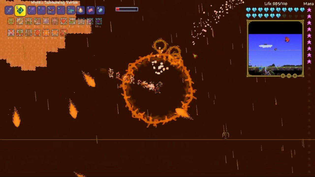 Terraria Calamity Mod Expert Revengeance: Jungle Dragon Yharon - YouTube